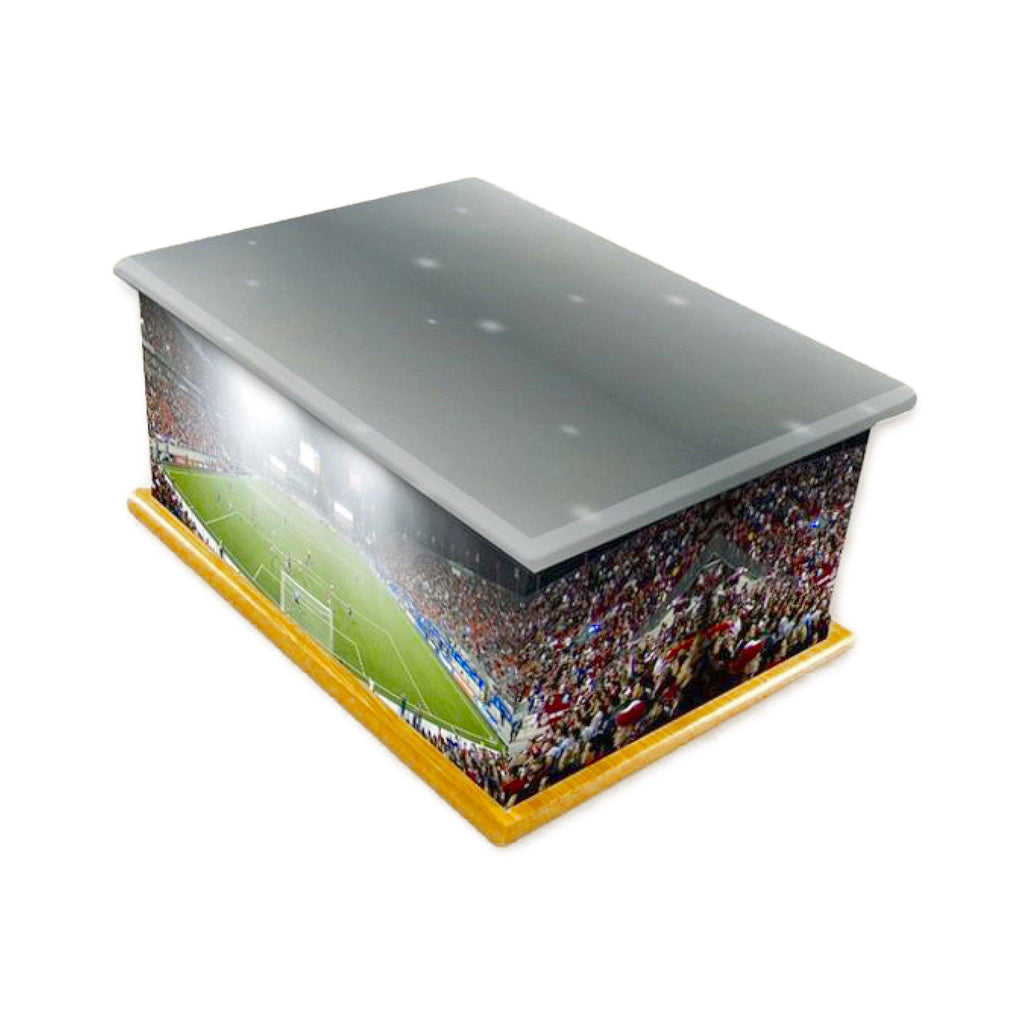 Football Stadium Wooden Cremation Ashes Urn Adult – Urns UK